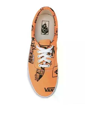 VANS Era Low-top Sneakers With All-over Logo Print - Orange