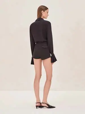 Alexis Thelo Top With Pleated Ruffles