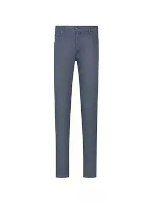 Jacob Cohen Slim-fit Trousers With Logo Patch