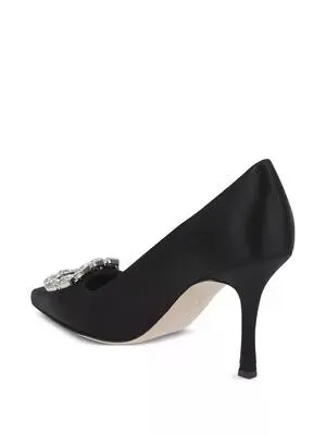 Manolo Blahnik Hangisi Crystal-buckle Pumps