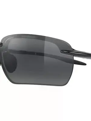 Maui Jim Rimless Rectangle Sunglasses - Black