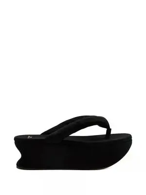 Balenciaga Logo Detail Platform Sandals