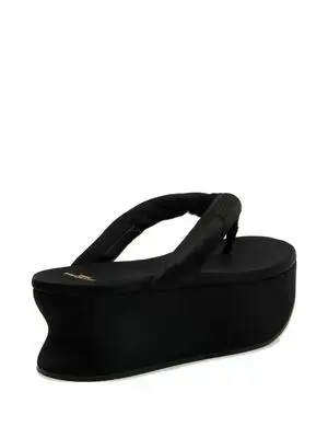 Balenciaga Logo Detail Platform Sandals