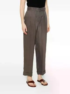 PANICALE Belted Pleated Trousers