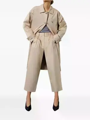 FAVORITE DAUGHTER Easy Trench Button Fastening Coat - Neutrals