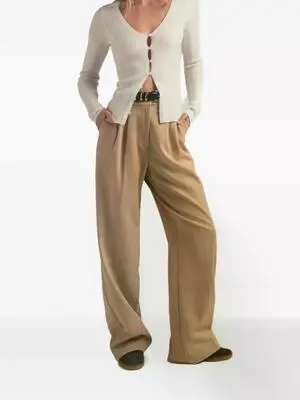 FAVORITE DAUGHTER Favorite Pleated" Khaki Trousers