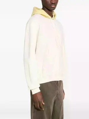 Auralee Drawstring Hood Pouch Pocket Hoodie - White