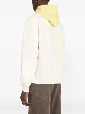 Auralee Drawstring Hood Pouch Pocket Hoodie - White