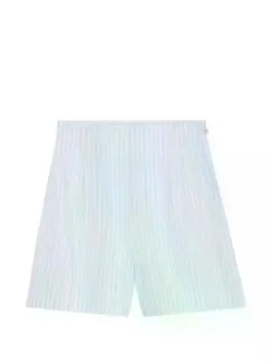 Hugo Striped Pleated Shorts - Blue
