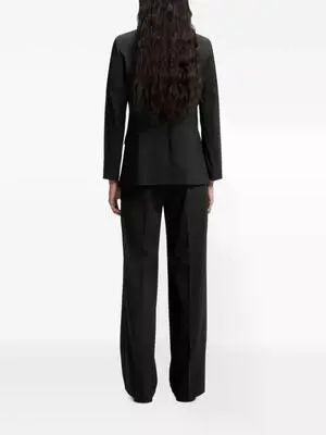Hugo Single-breasted Notched Lapel Blazer - Black