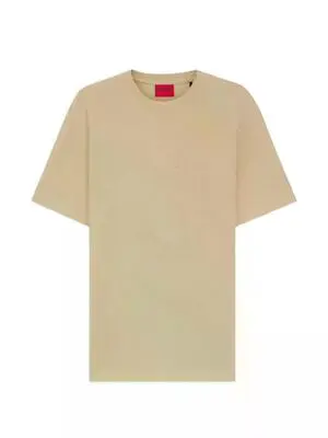 Hugo Slub-texture Short-sleeve T-shirt - Neutrals