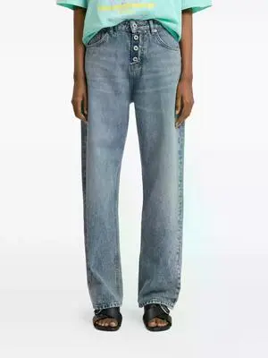 Hugo Button-fly Faded Jeans