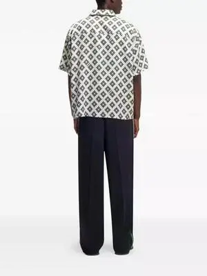 Hugo Geometric-print Short-sleeve Shirt