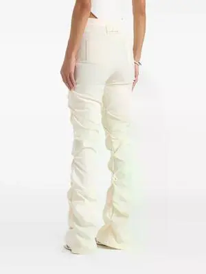 Manière De Voir Ruched Detail Trousers - Neutrals