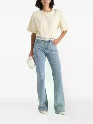 Manière De Voir Maniere De Voir Wide Shoulder Bodysuit T-shirt - Neutrals