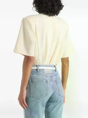 Manière De Voir Maniere De Voir Wide Shoulder Bodysuit T-shirt - Neutrals