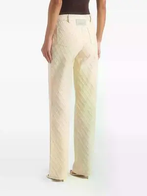 Manière De Voir Elyssa Diamond Stitch Denim Jeans