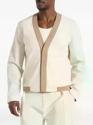 Maniere De Voir Frill Cardigans For Men