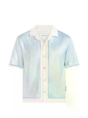 Manière De Voir Idriss In Pale Eiffel-monogram Resort Shirt