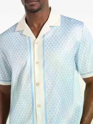 Manière De Voir Idriss In Pale Eiffel-monogram Resort Shirt