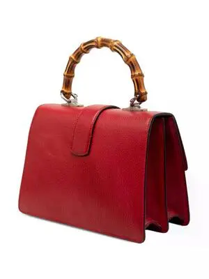 Gucci Calfskin Bamboo Dionysus Web Satchel - Red