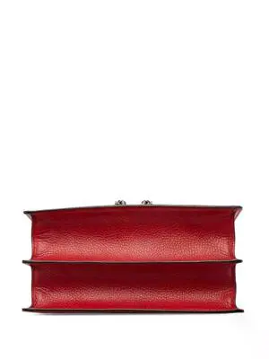 Gucci Calfskin Bamboo Dionysus Web Satchel - Red