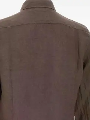 MC2 SAINT BARTH Pamplona Button-down Linen Shirt - Brown