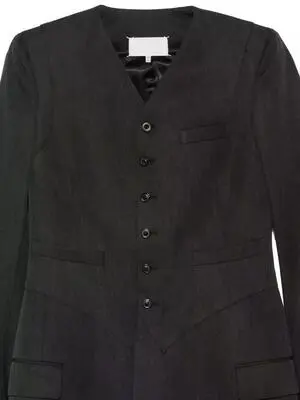 MAISON MARGIELA Four-stitch Single-breasted Coat - Grey