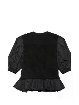 JUUN.J Shirred Ruffle Puff Sleeve T-shirt