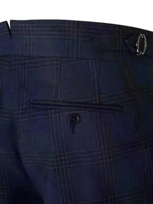 Scabal Check-pattern Pleated Trousers