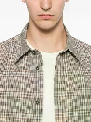 AMARANTO Checked Short-sleeve Shirt