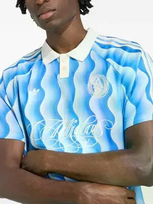 Adidas Wave Print Polo Shirt