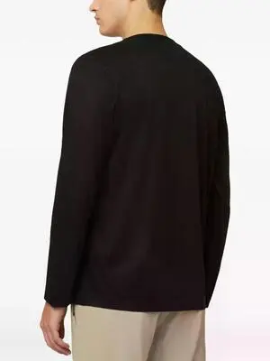 Boggi Milano Long-sleeved Pima Cotton Jersey T-shirt