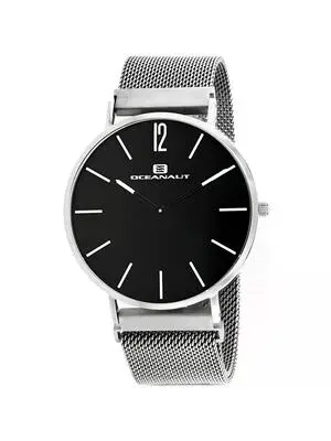 OCEANAUT Magnete 41mm Watch With Dial And Mesh Strap - Black