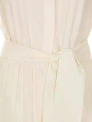 Kiton Belted Tiered Maxi Dress