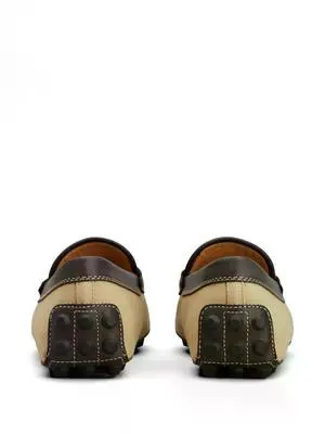 TOD'S Gommino Canvas Loafers - Neutrals
