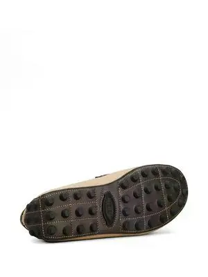 TOD'S Gommino Canvas Loafers - Neutrals