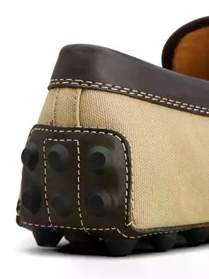 TOD'S Gommino Canvas Loafers - Neutrals
