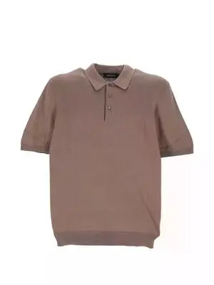 GRAN SASSO Short-sleeve Polo Shirt - Neutrals