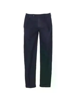 RE-HASH Pleated Turn-up Trousers - Blue