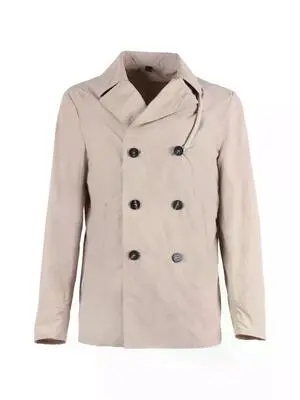 CAMPLIN Double-breasted Storm Jacket With Notched Lapels And Rope Detail