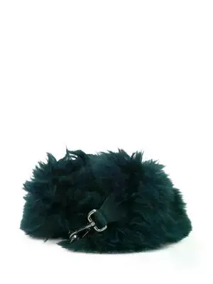 Fendi Faux-fur Shoulder Bag - Green