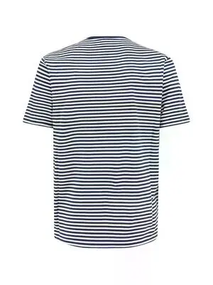MC2 SAINT BARTH Striped Portofino T-shirt With Sapore Di Mare Embroidery