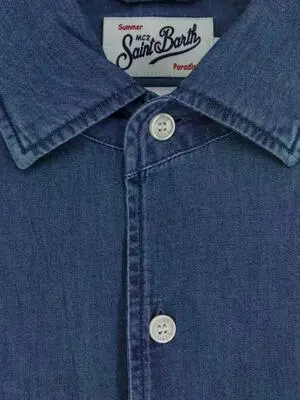 MC2 SAINT BARTH Raphael Chambray Long-sleeve Shirt - Blue