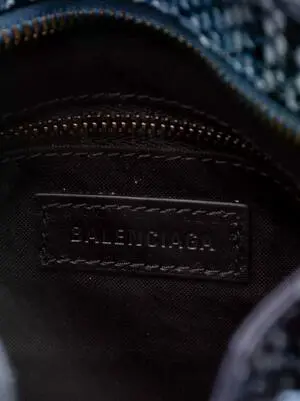 Balenciaga Mini City Snakeskin-effect Tote Bag