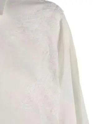 Ermanno Scervino Lace-trimmed Shirt - Neutrals