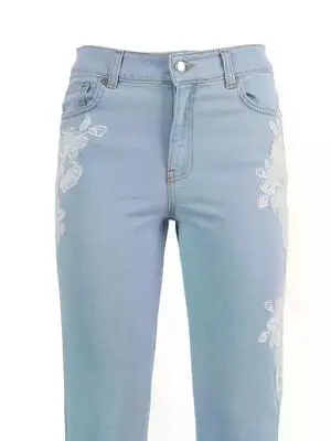 Ermanno Scervino Lace-patch Jeans