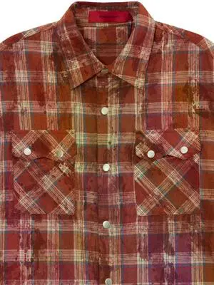 ACUPUNCTURE 1993 Texas Check Frayed-edge Shirt