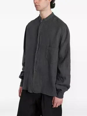 GRIFONI Band-collar Chest-pocket Shirt