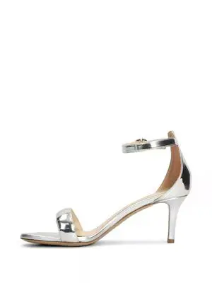 FABIO RUSCONI Metallic Ankle-strap Sandals - Silver